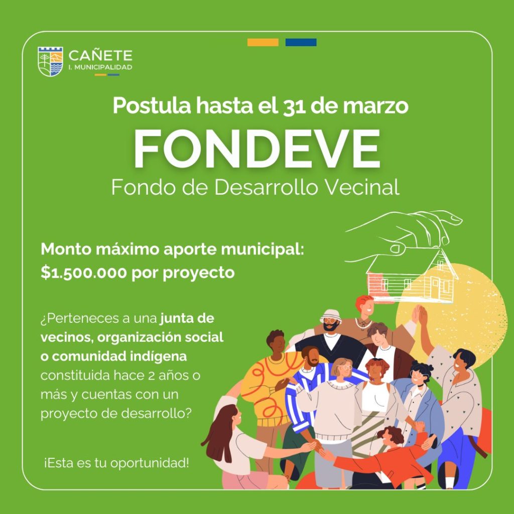 POSTULA AL FONDEVE 2026 – MuniCañete